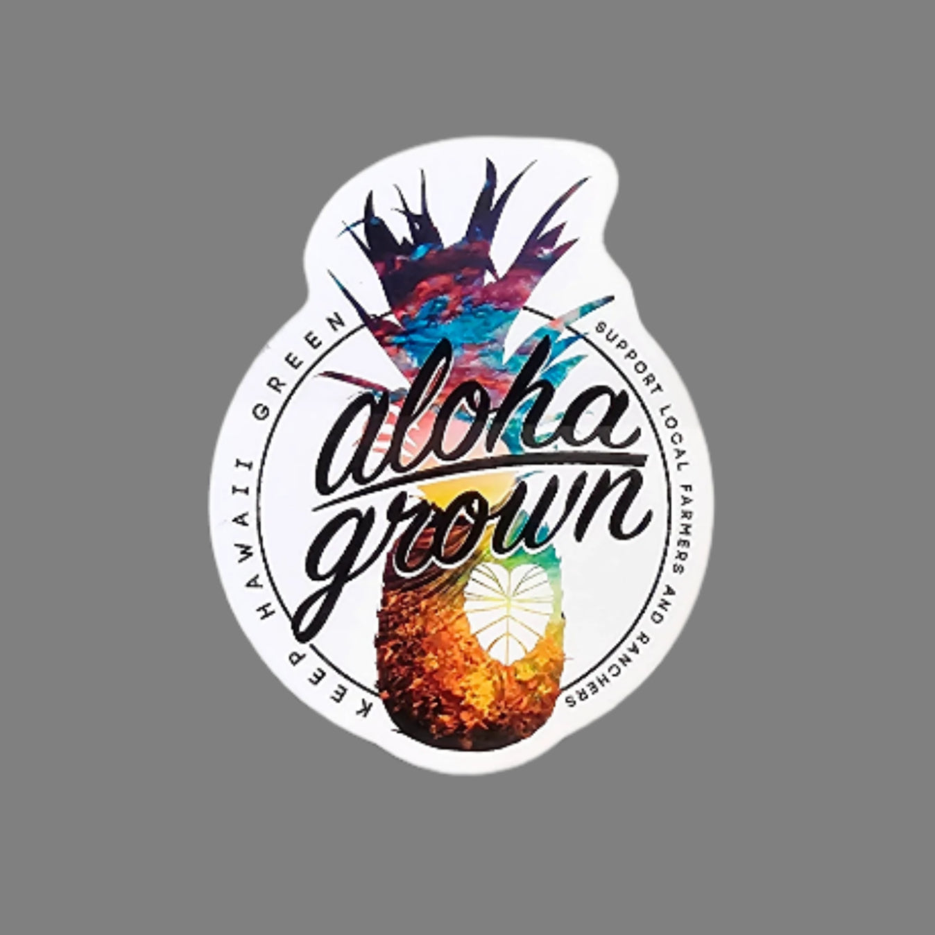 AG ALOHA PINEAPPLE STICKER – Aloha Grown